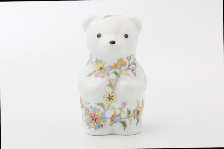 Japanese Contemporary Red Gold Porcelain Bear Sculpture, 2 For Sale at ...