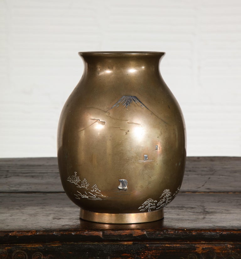 Japanese Copper Vase at 1stDibs