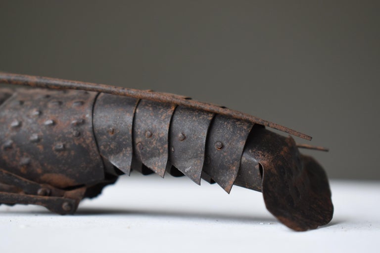 Japanese Old Iron Shrimp Figurine 1860s-1920s/Antique Object mingei For ...