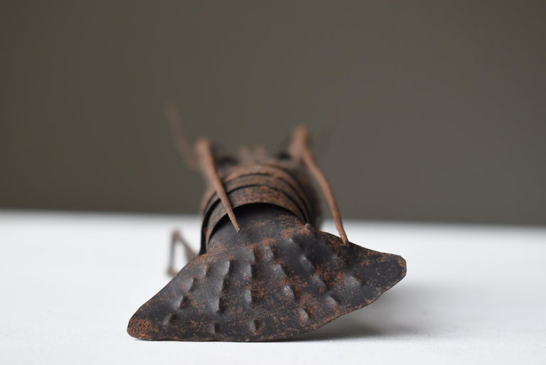 Japanese Old Iron Shrimp Figurine 1860s-1920s/Antique Object mingei For ...