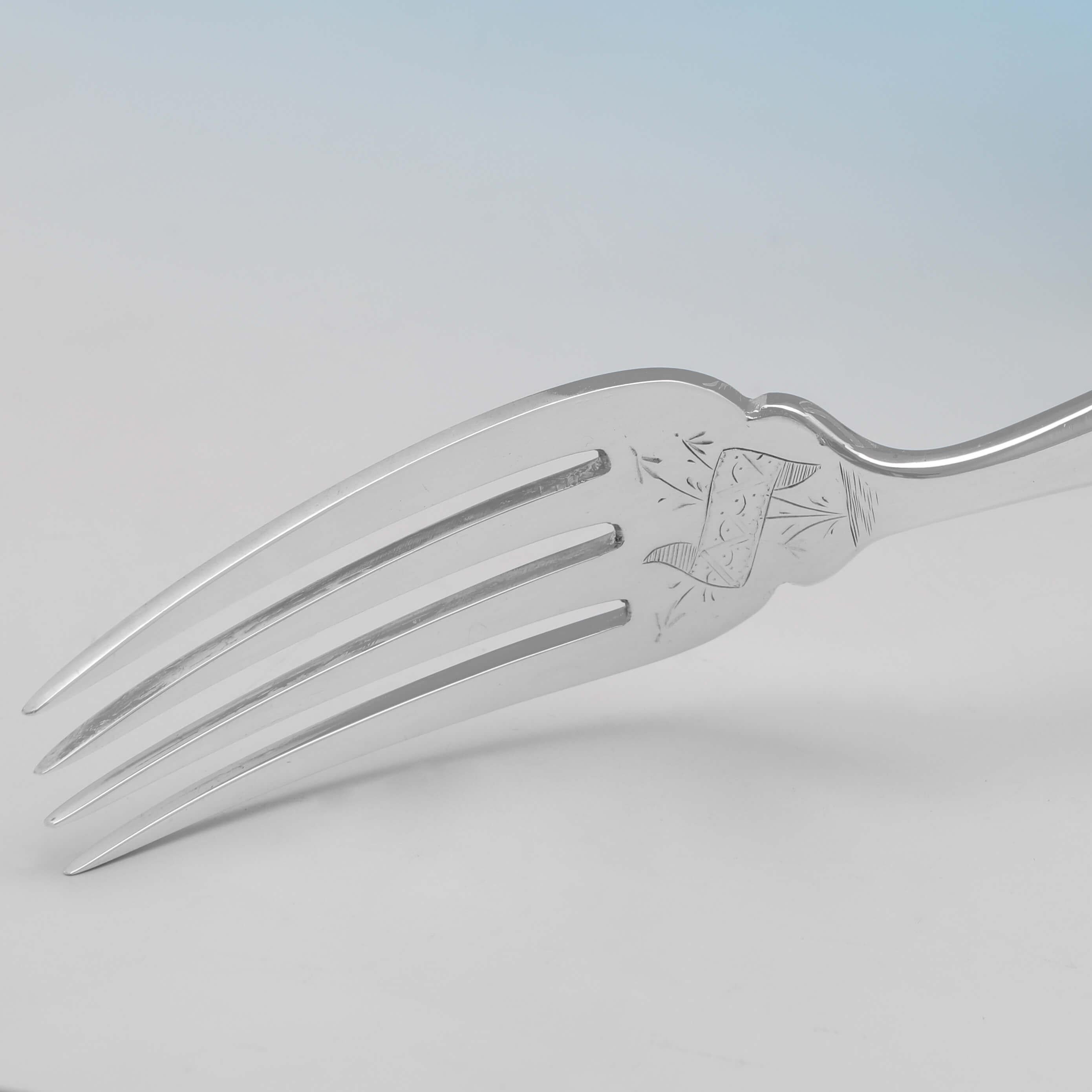 Japanese Design Aesthetic Period Silver Plated Fish Set, circa 1880 at ...