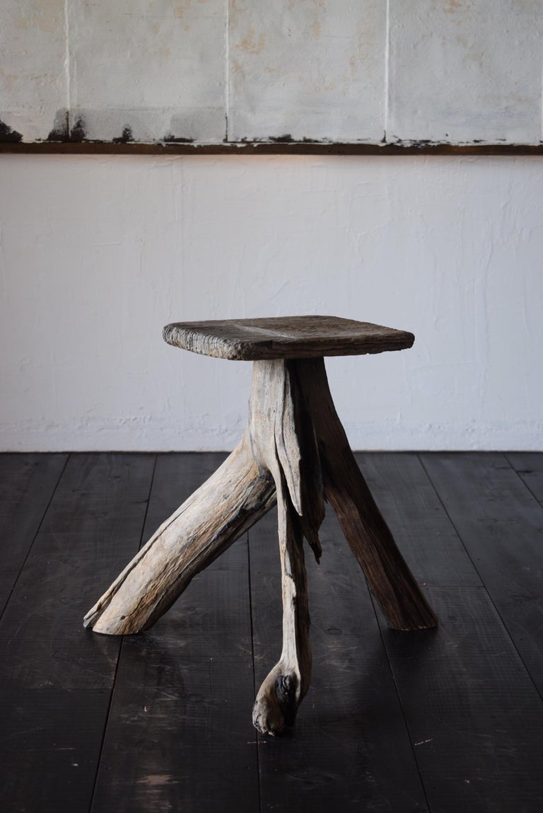 Japanese Driftwood Stool /Exhibition Table / Flower Stand /Wabisabi ...