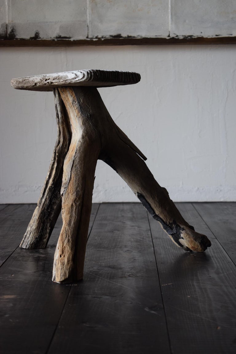Japanese Driftwood Stool /Exhibition Table / Flower Stand /Wabisabi ...