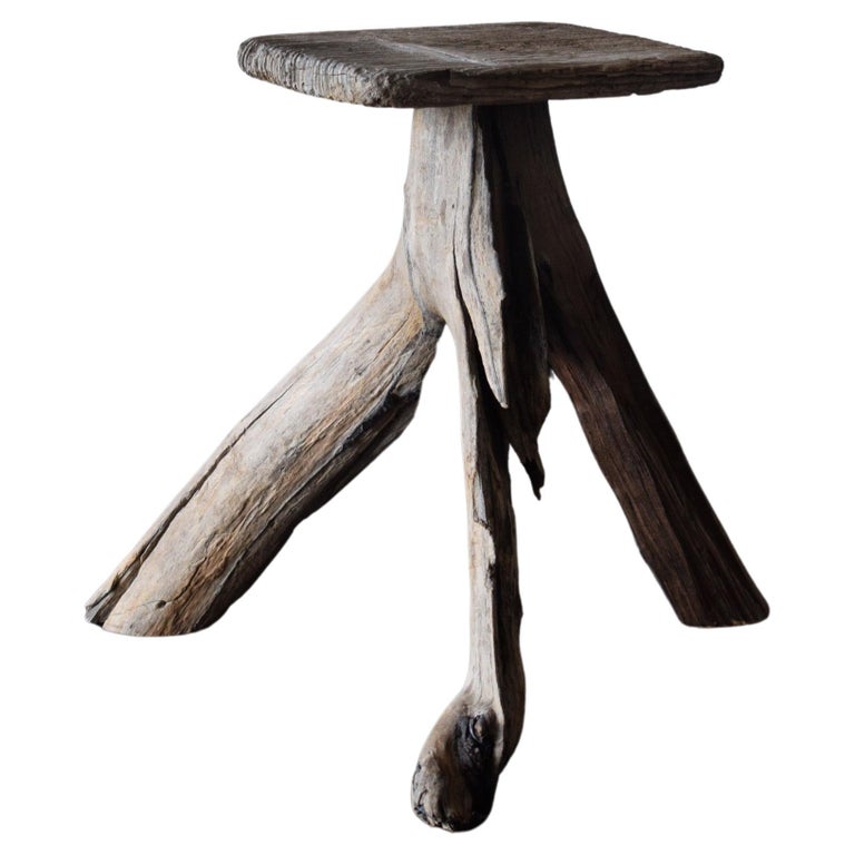 Japanese Driftwood Stool /Exhibition Table / Flower Stand /Wabisabi ...