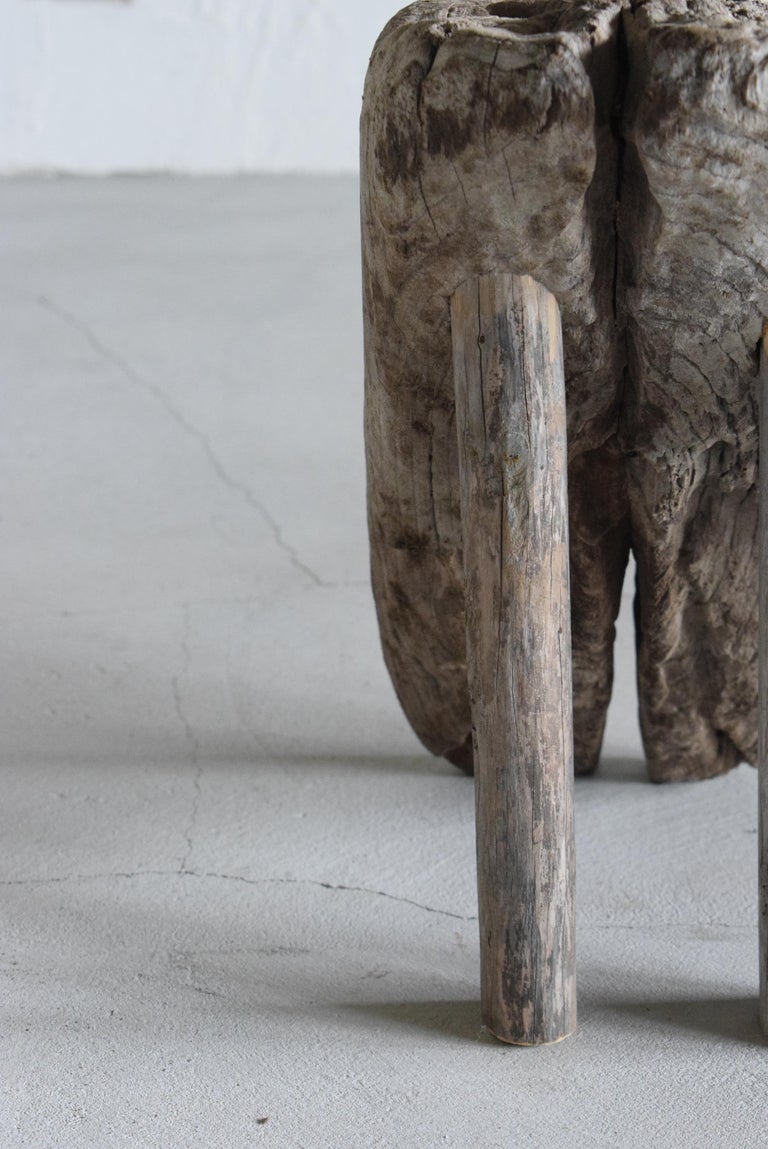 Japanese Driftwood Stool / Wabisabi Stool at 1stDibs