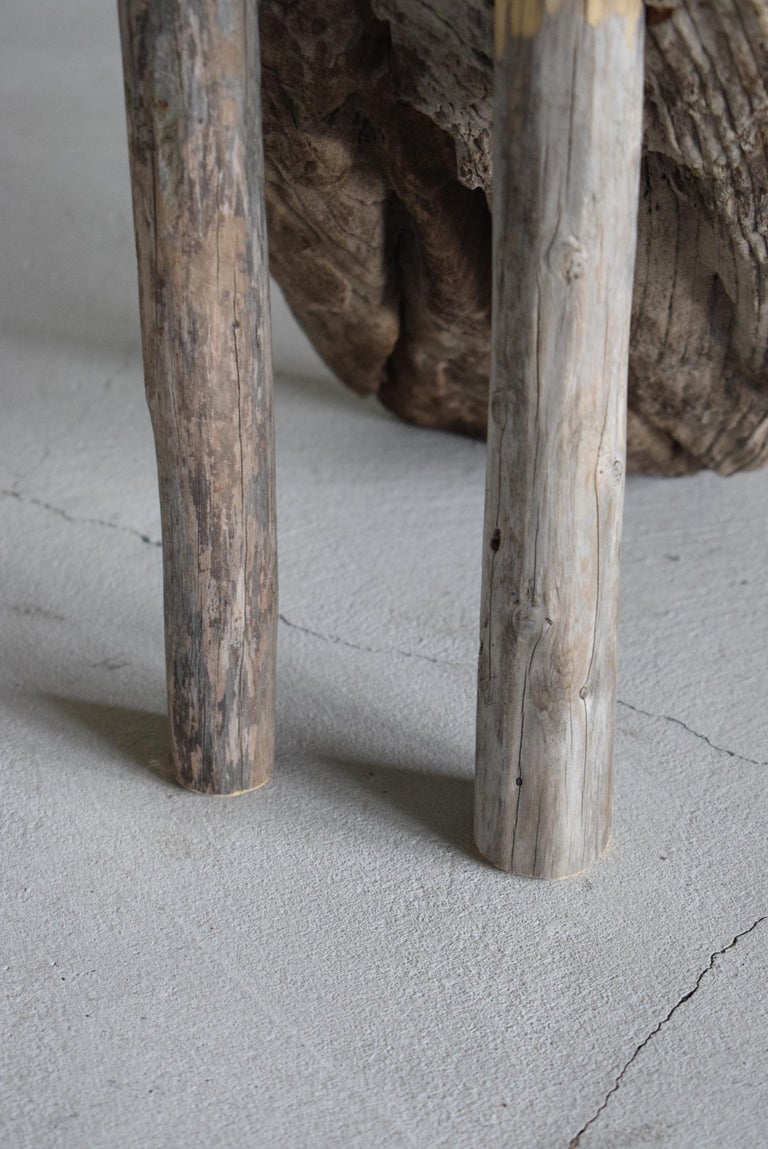Japanese Driftwood Stool / Wabisabi Stool at 1stDibs
