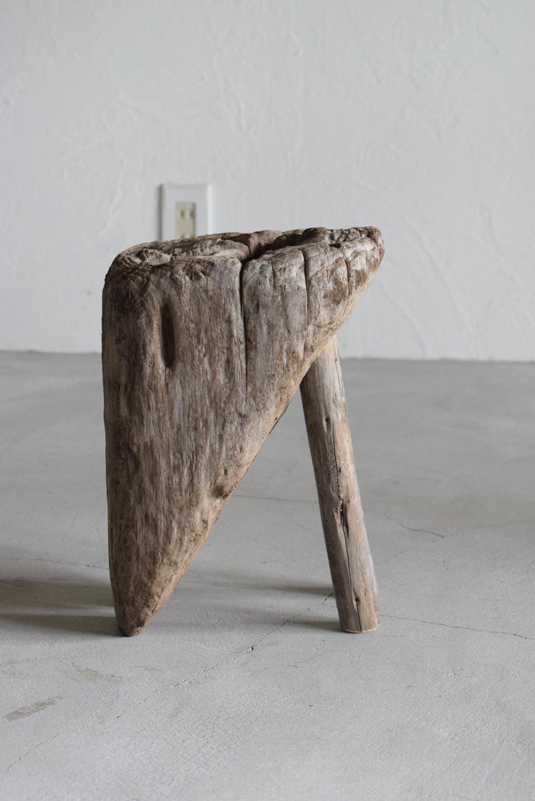 Japanese Driftwood Stool / Wabisabi Stool at 1stDibs | japanese stool