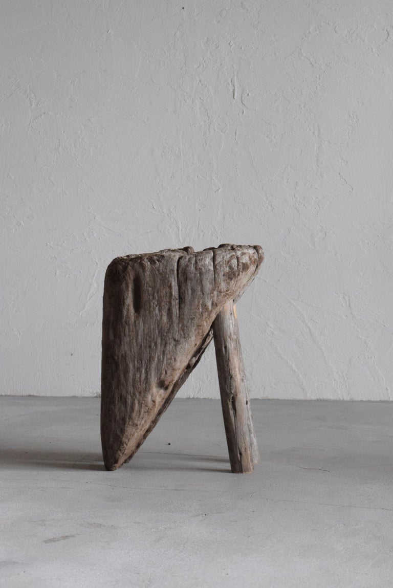 Japanese Driftwood Stool / Wabisabi Stool For Sale at 1stDibs