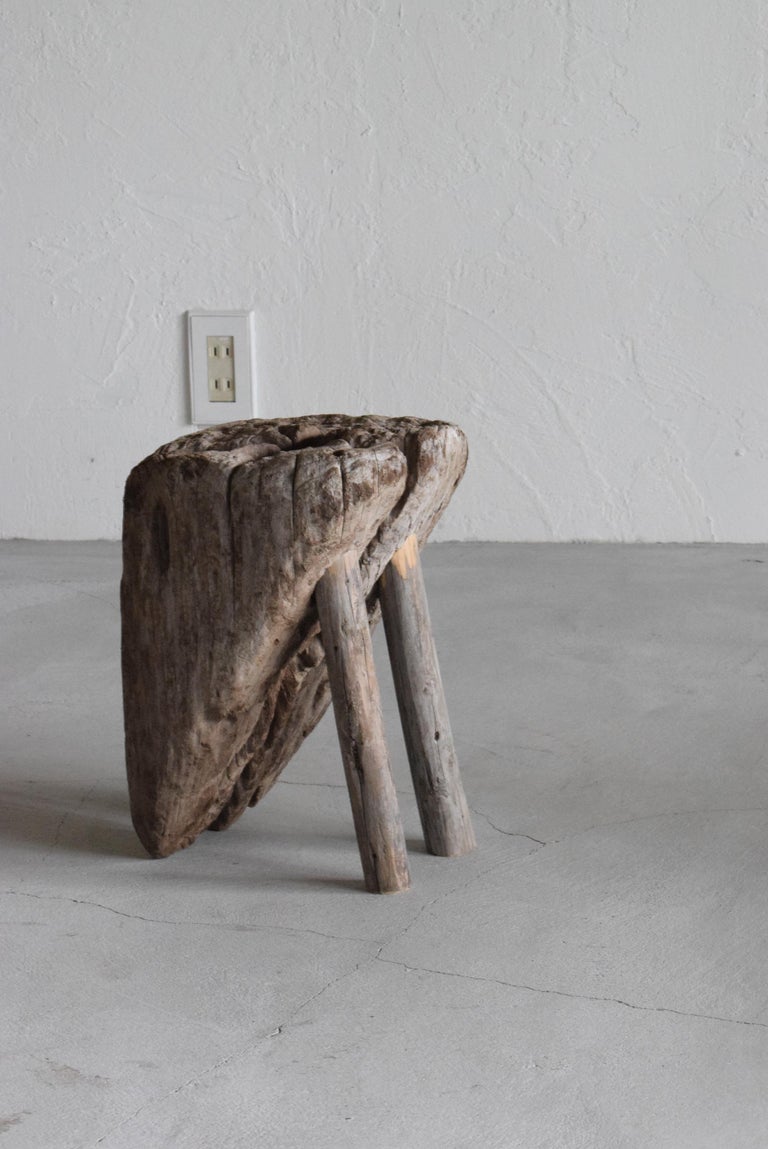 Japanese Driftwood Stool / Wabisabi Stool at 1stDibs