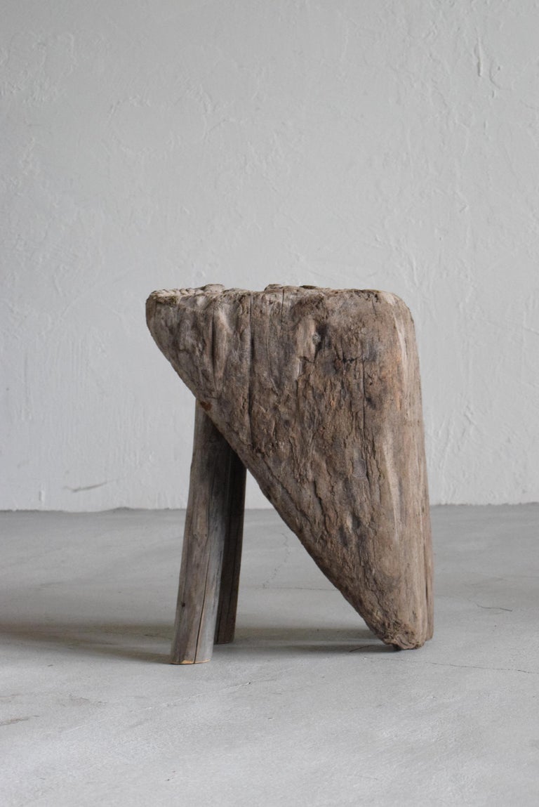 Japanese Driftwood Stool / Wabisabi Stool For Sale at 1stDibs