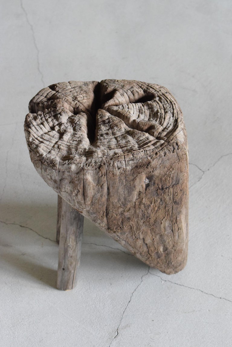 Japanese Driftwood Stool / Wabisabi Stool at 1stDibs