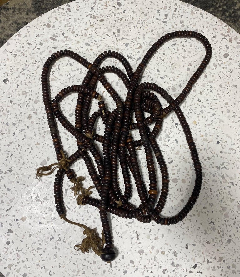 Japanese Edo Temple Shrine Buddhist Monk Juzu Prayer Beads Mala Rosary ...