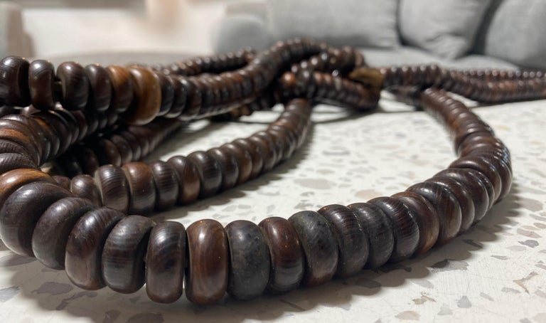 Japanese Edo Temple Shrine Buddhist Monk Juzu Prayer Beads Mala Rosary ...