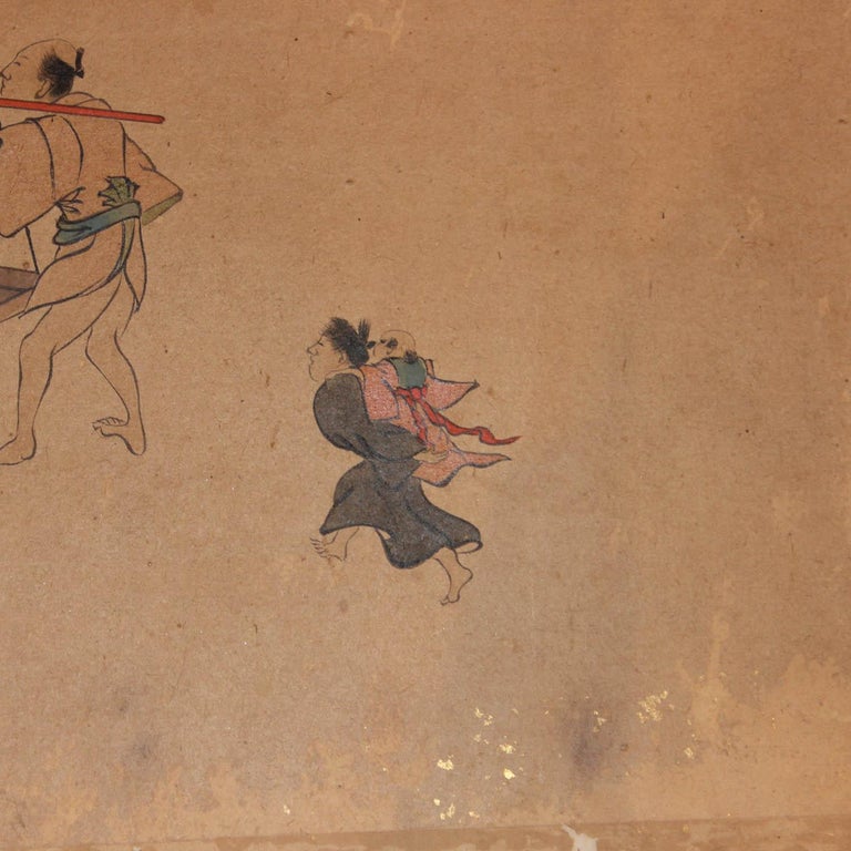 Japanese Emaki with Kago at 1stDibs