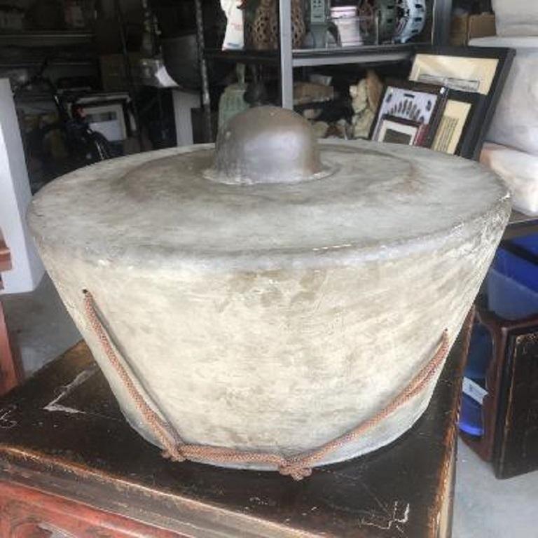 Huge Antique Hand Wrought Bronze Gong Soothing Sound at 1stDibs ...