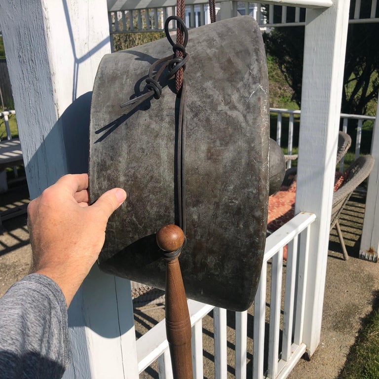 Huge Antique Hand Wrought Bronze Gong Soothing Sound at 1stDibs ...