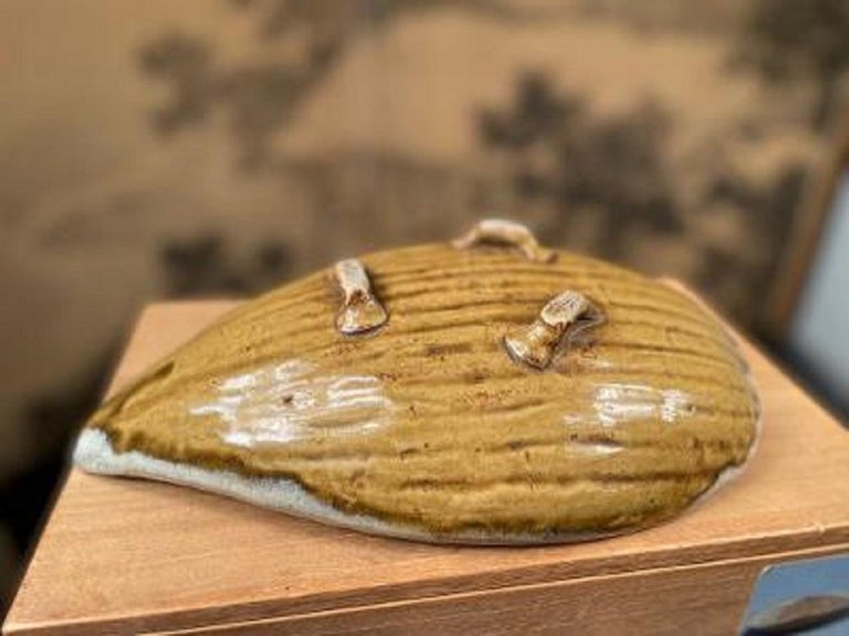 Japanese Fine Antique Hand Painted "Sea Shell" Bowl, Signed Box at 1stDibs