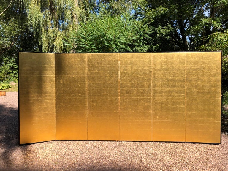 Japanese Fine Antique Stunning Gold Leaf Screen at 1stDibs
