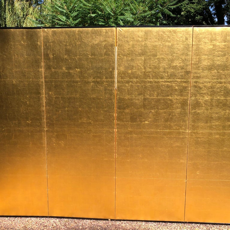 Japanese Fine Antique Stunning Gold Leaf Screen at 1stDibs
