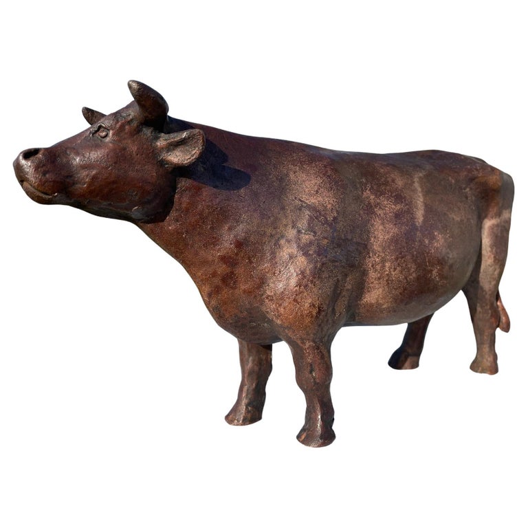 Japanese Fine Big Old Prize Bull Mint, Signed, and Boxed For Sale at ...