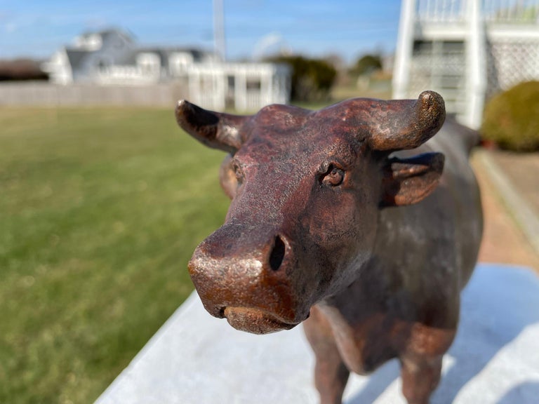 Japanese Fine Big Old Prize Bull Mint, Signed, and Boxed For Sale at ...