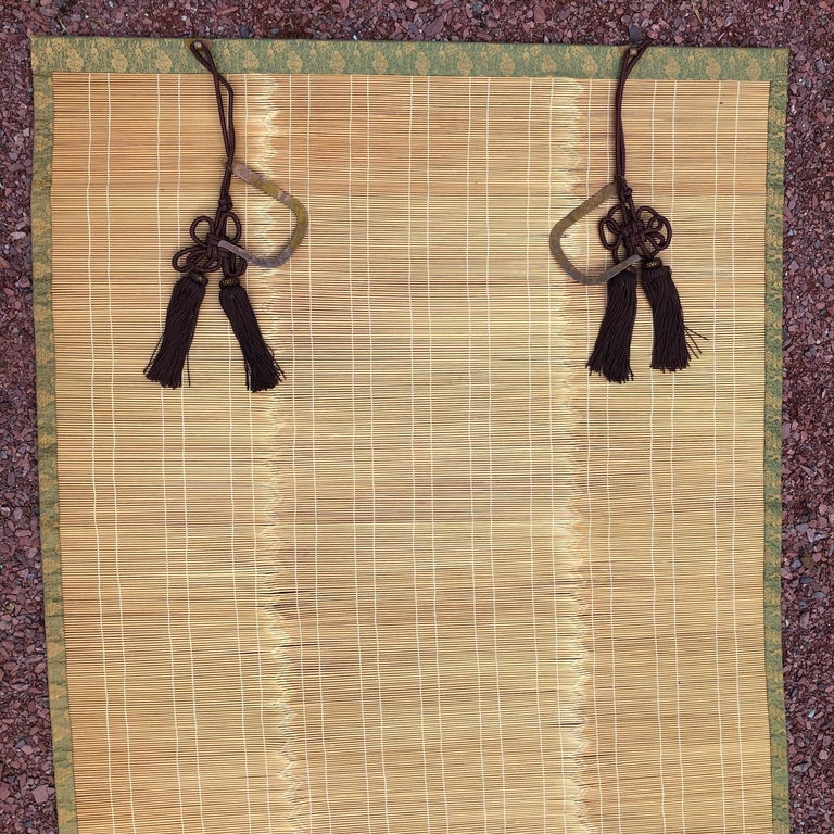 Japanese Fine Set Four Silk and Bamboo Blinds or Screens "Sudare ...