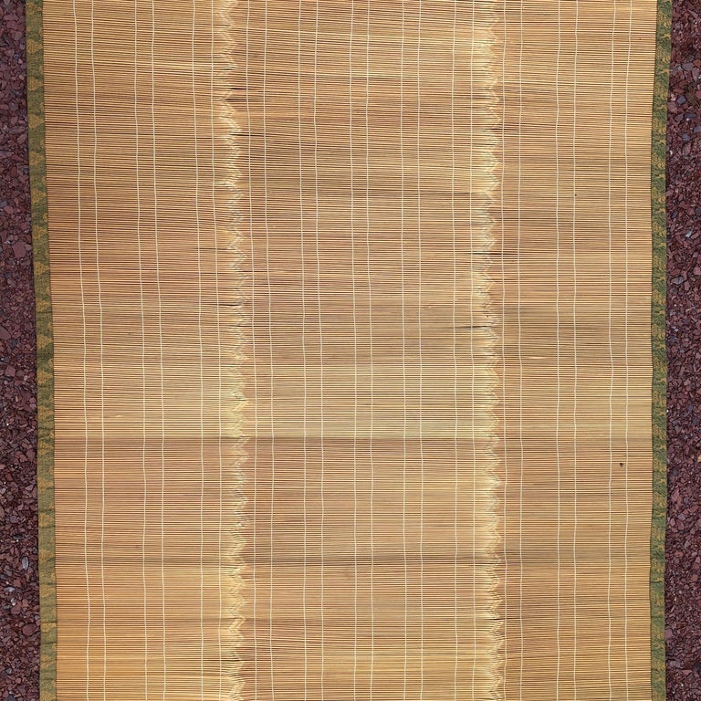 Japanese Fine Set Four Silk and Bamboo Blinds or Screens "Sudare ...