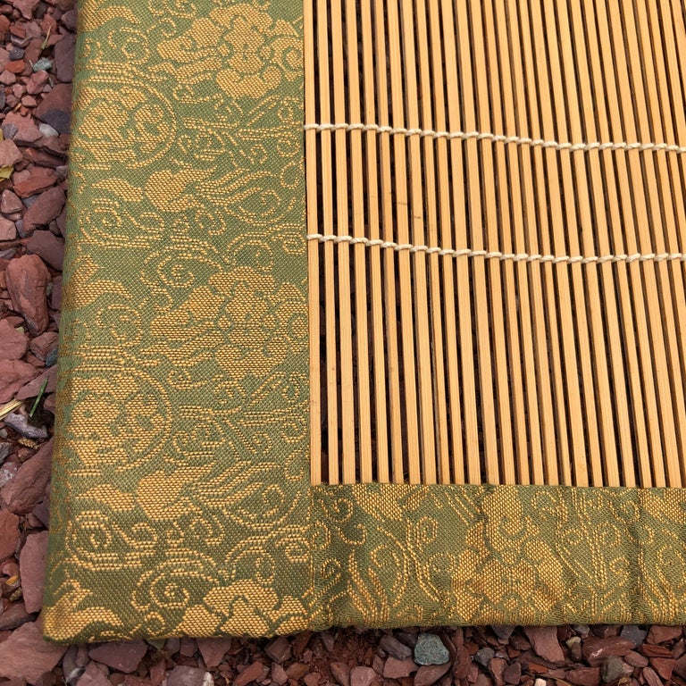 Japanese Fine Set Four Silk and Bamboo Blinds or Screens "Sudare ...