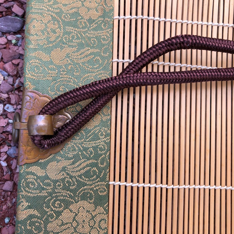 Japanese Fine Set Four Silk and Bamboo Blinds or Screens "Sudare ...