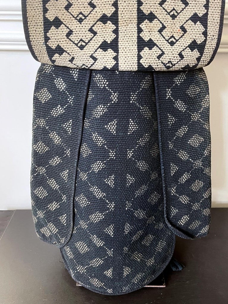 Japanese Fireman Hood with Stencil Inscription Meiji Period For Sale at ...