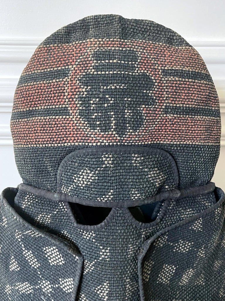 Japanese Fireman Hood with Stencil Inscription Meiji Period For Sale at ...