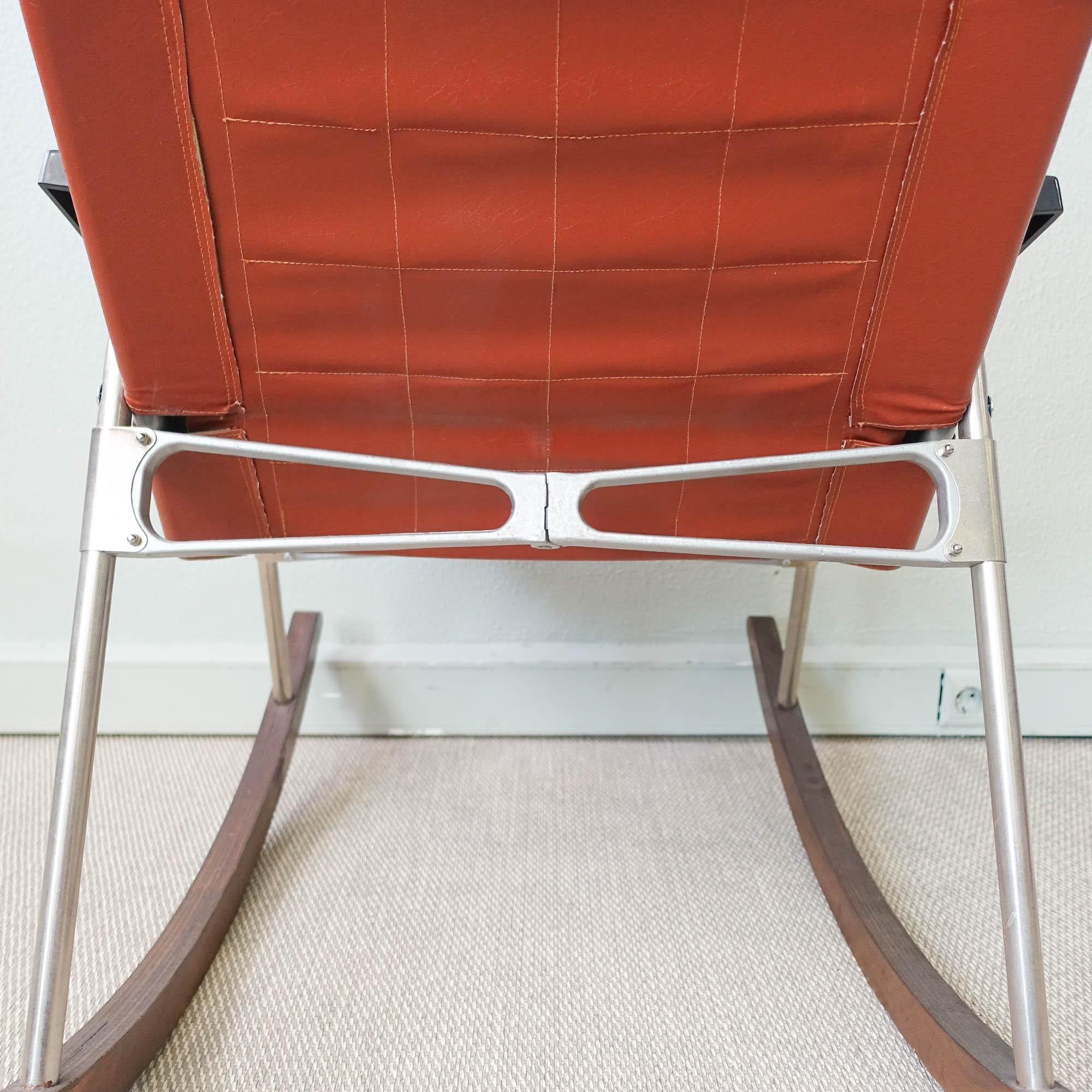Japanese Foldable Rocking Chair by Takeshi Nii, 1950's at 1stDibs