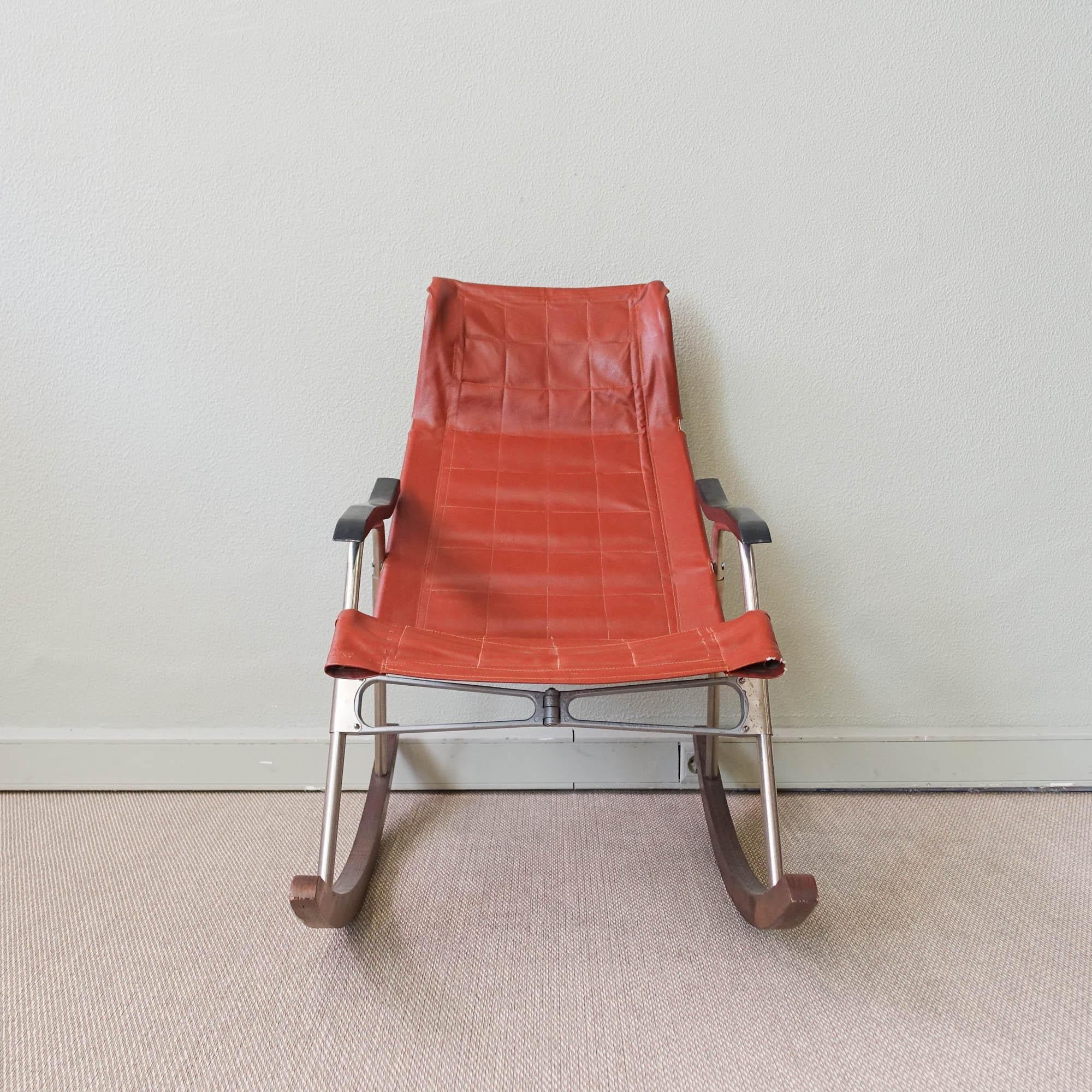Japanese Foldable Rocking Chair by Takeshi Nii, 1950's at 1stDibs