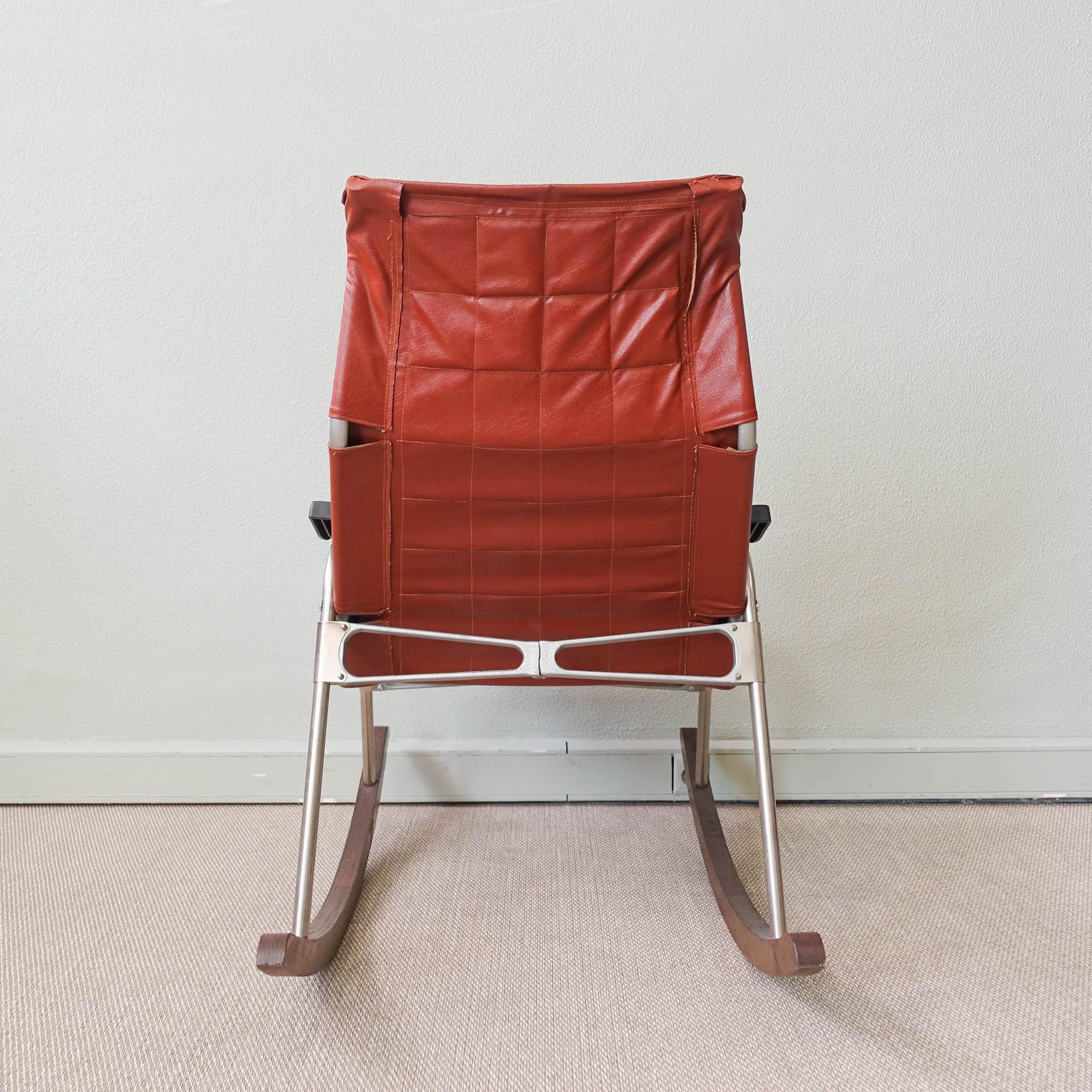 Japanese Foldable Rocking Chair by Takeshi Nii, 1950's at 1stDibs