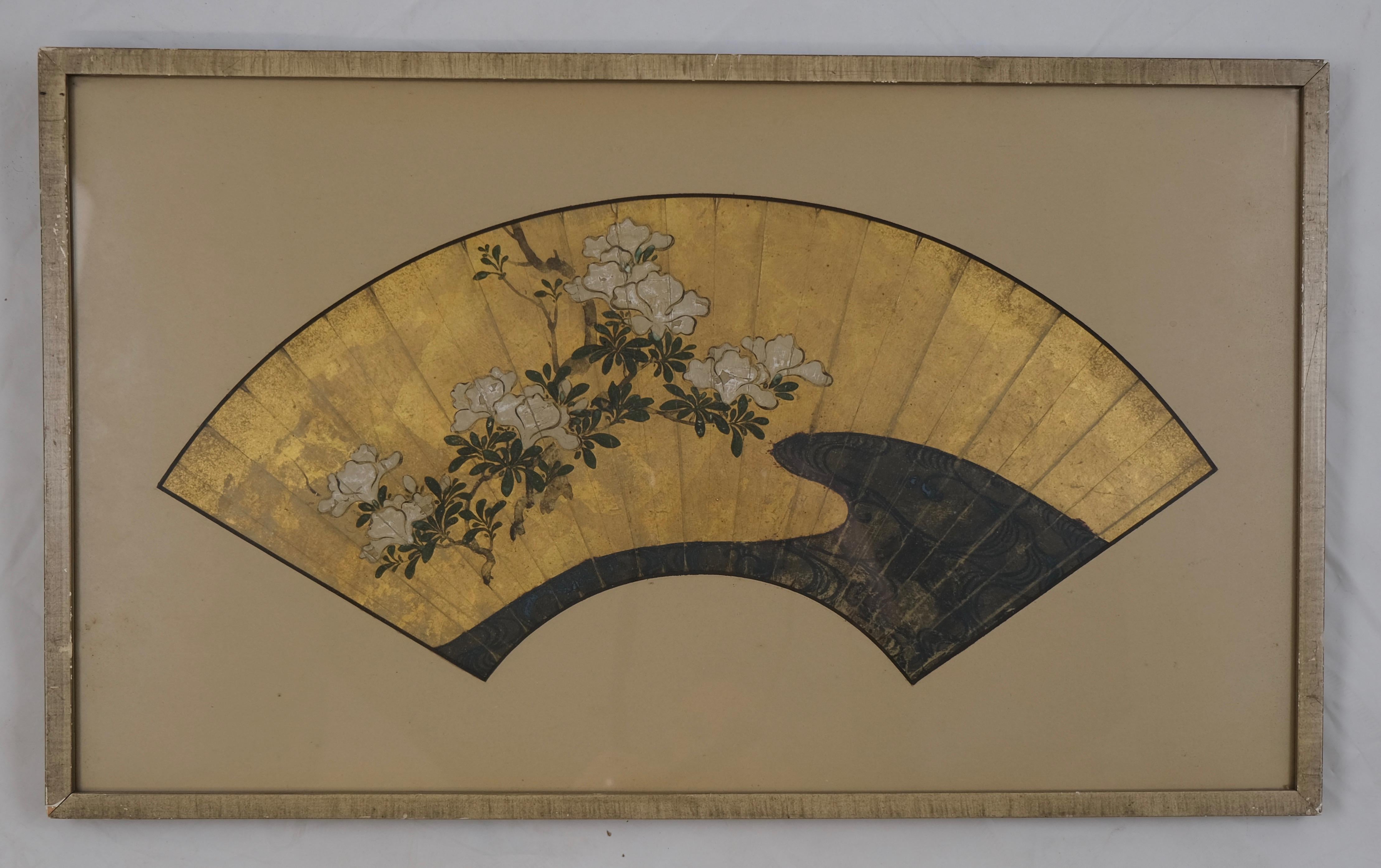 Japanese Folding Fan, 19th C For Sale at 1stDibs