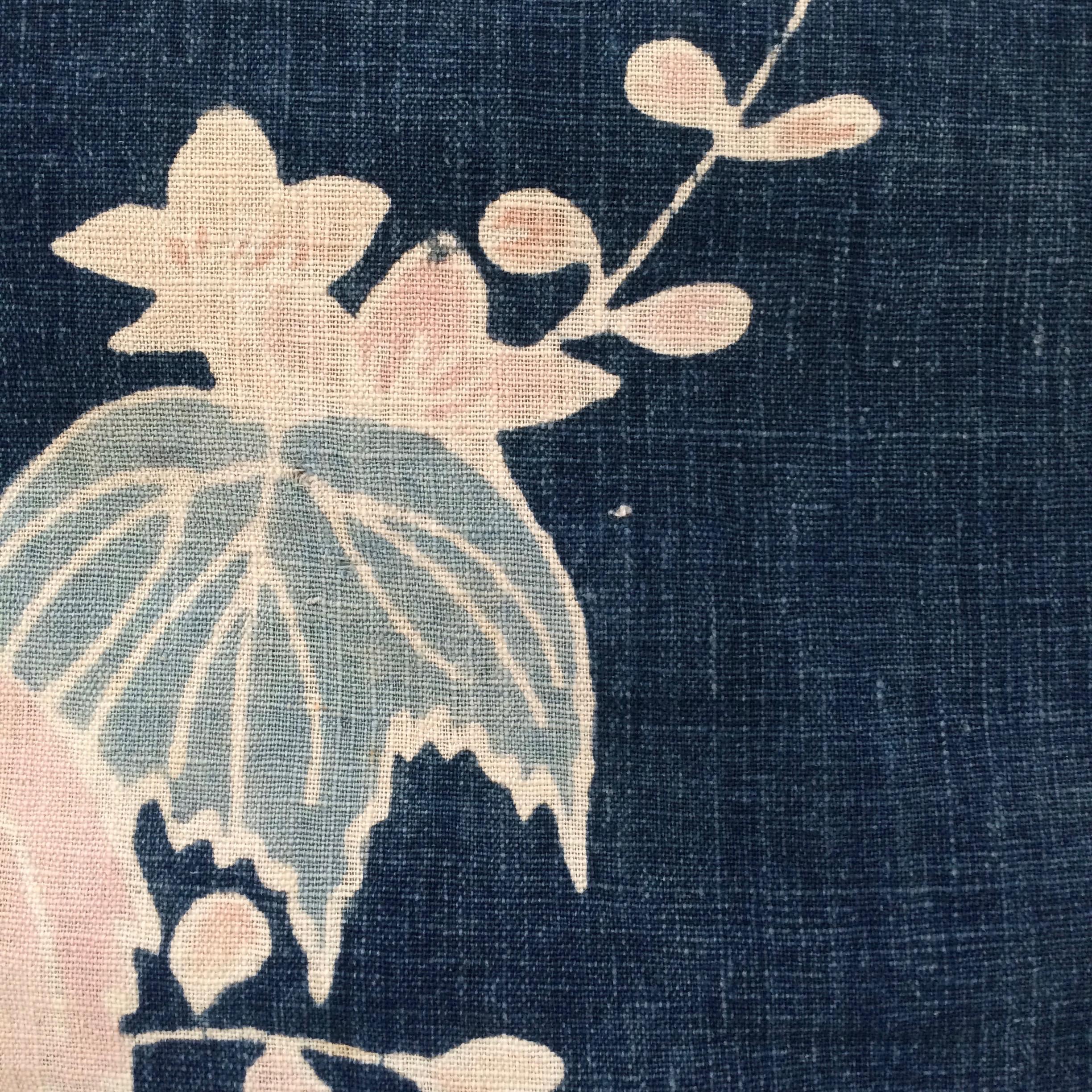 Japanese Folk Art Tsutsugaki Futon Cover, circa 1890. For Sale at 1stDibs