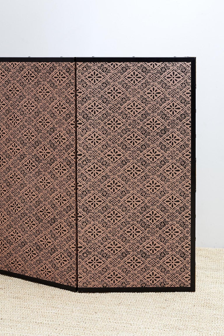 Japanese Four Panel Landscape Byobu Screen at 1stDibs