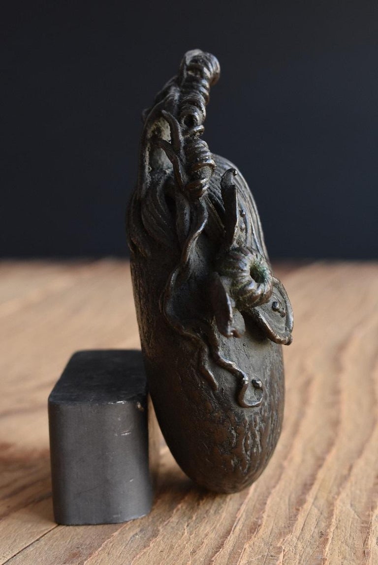 Japanese Fruit-Shaped Copper Antique Figurines / Calligraphy Tools ...