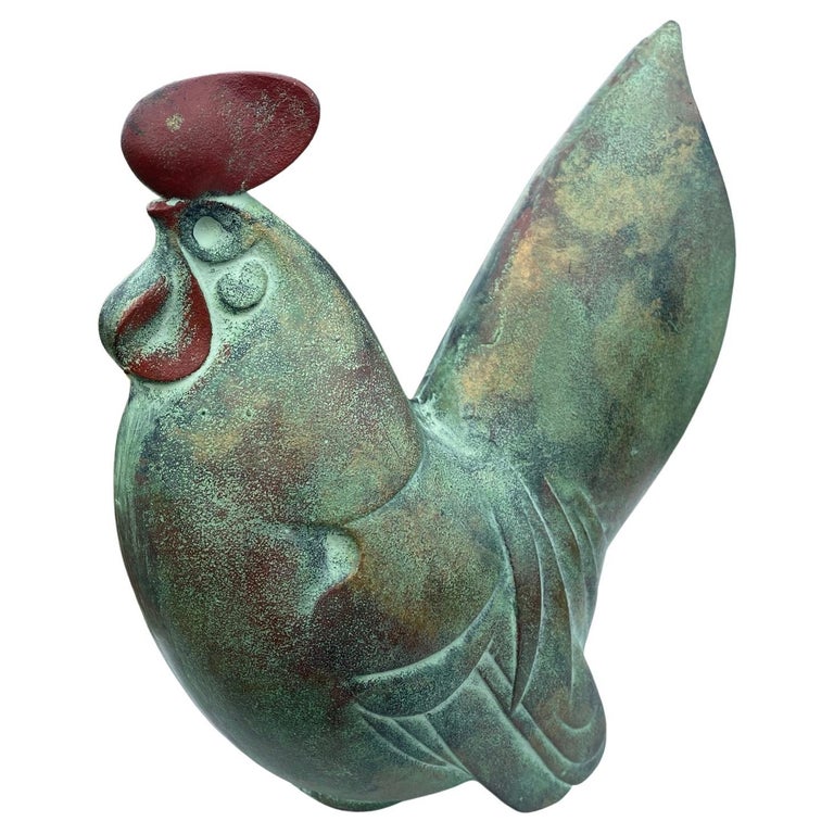 Japanese Huge Proud Rooster Master Work Artist Studio Sotaro For Sale ...