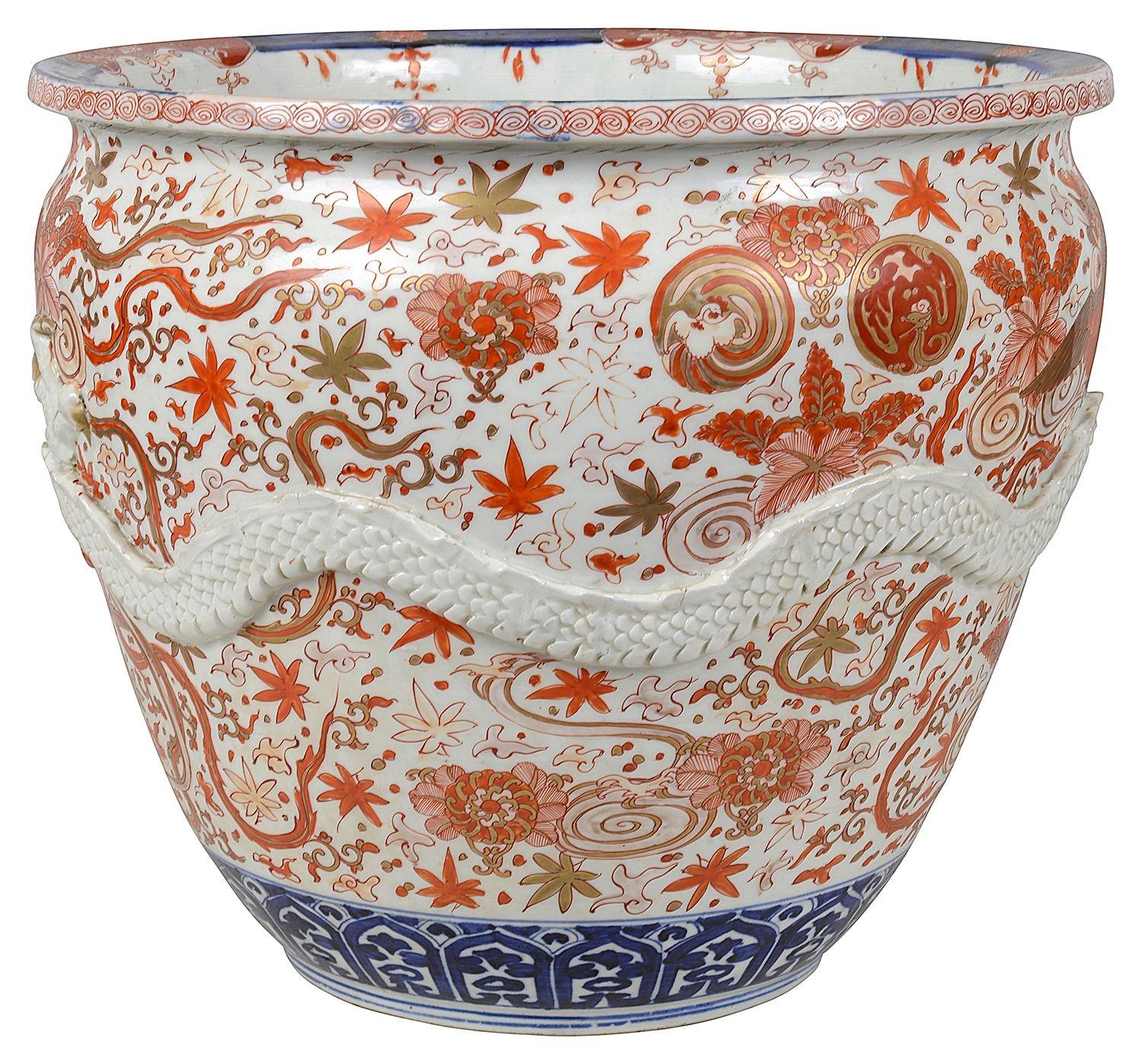 Japanese Imari Jardiniere, 19th century. For Sale at 1stDibs