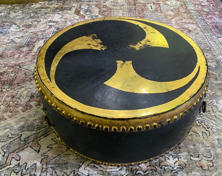 Japanese Inari Fox Fire Shinto Shrine Temple Edo Period Taiko Drum on ...