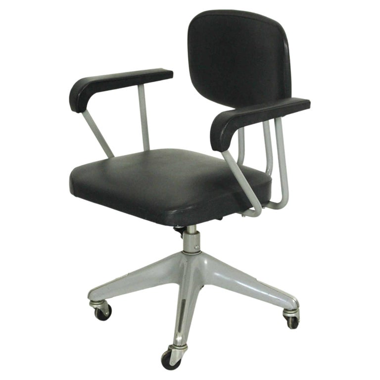 Japanese Industrial Office Desk Chair by Takashi Okamura, 1950s For ...