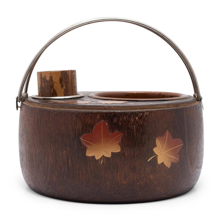 Japanese Inlaid Paulownia Tabako-Bon, c. 1930 For Sale at 1stDibs