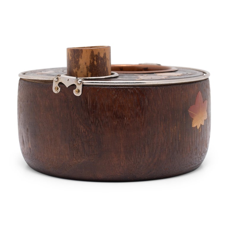 Japanese Inlaid Paulownia Tabako-Bon, c. 1930 For Sale at 1stDibs