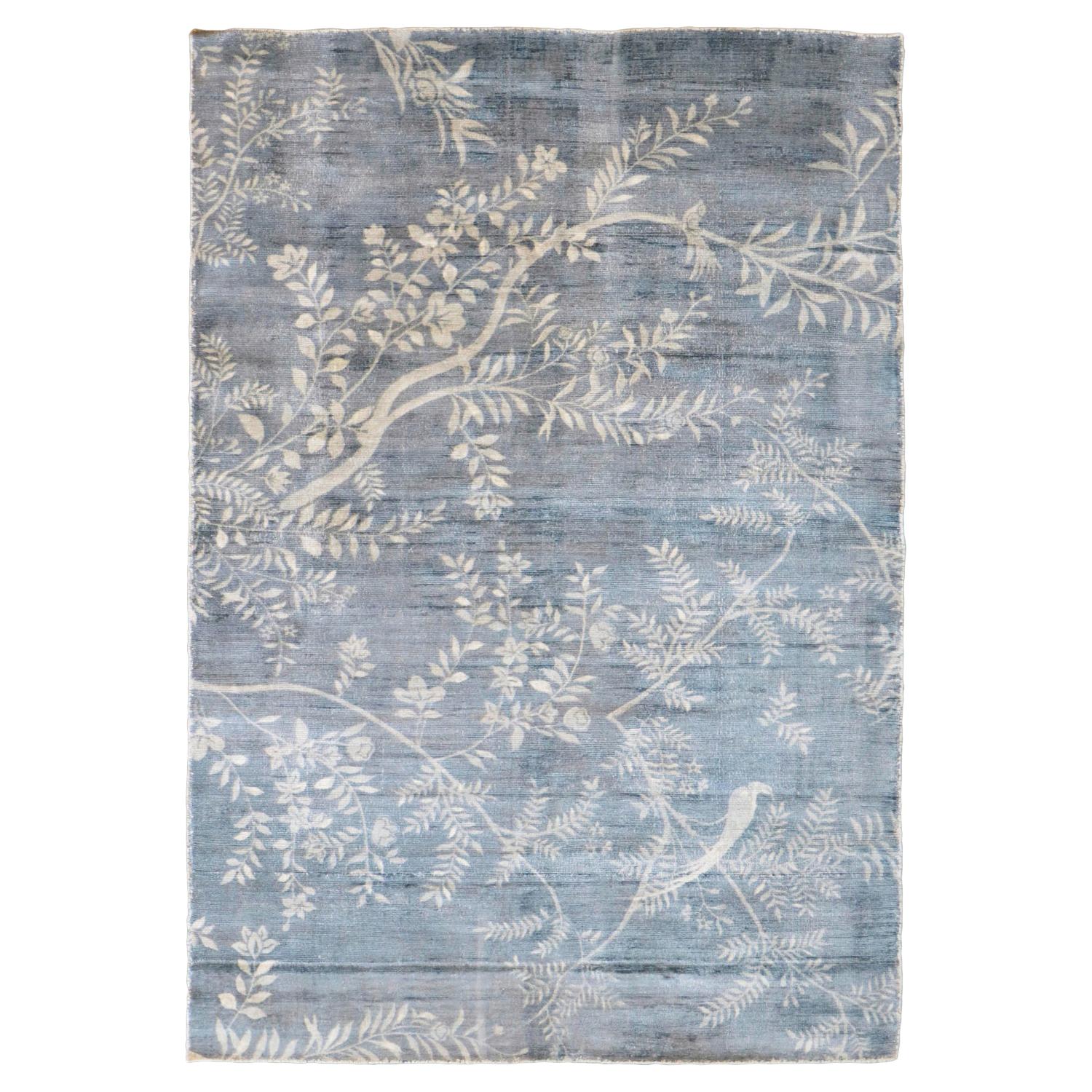 Contemporary Japanese Style Drawings Colorful Rug by Deanna Comellini ...