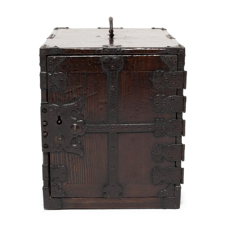 Japanese Iron Bound Sea Chest, c. 1800 For Sale at 1stDibs