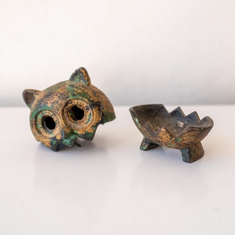 Japanese Iron Owl Lantern Incense Burner at 1stDibs | incense lantern ...