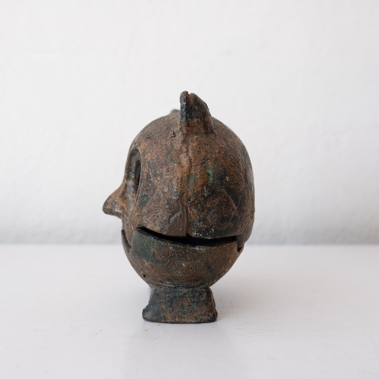 Japanese Iron Owl Lantern Incense Burner For Sale at 1stDibs