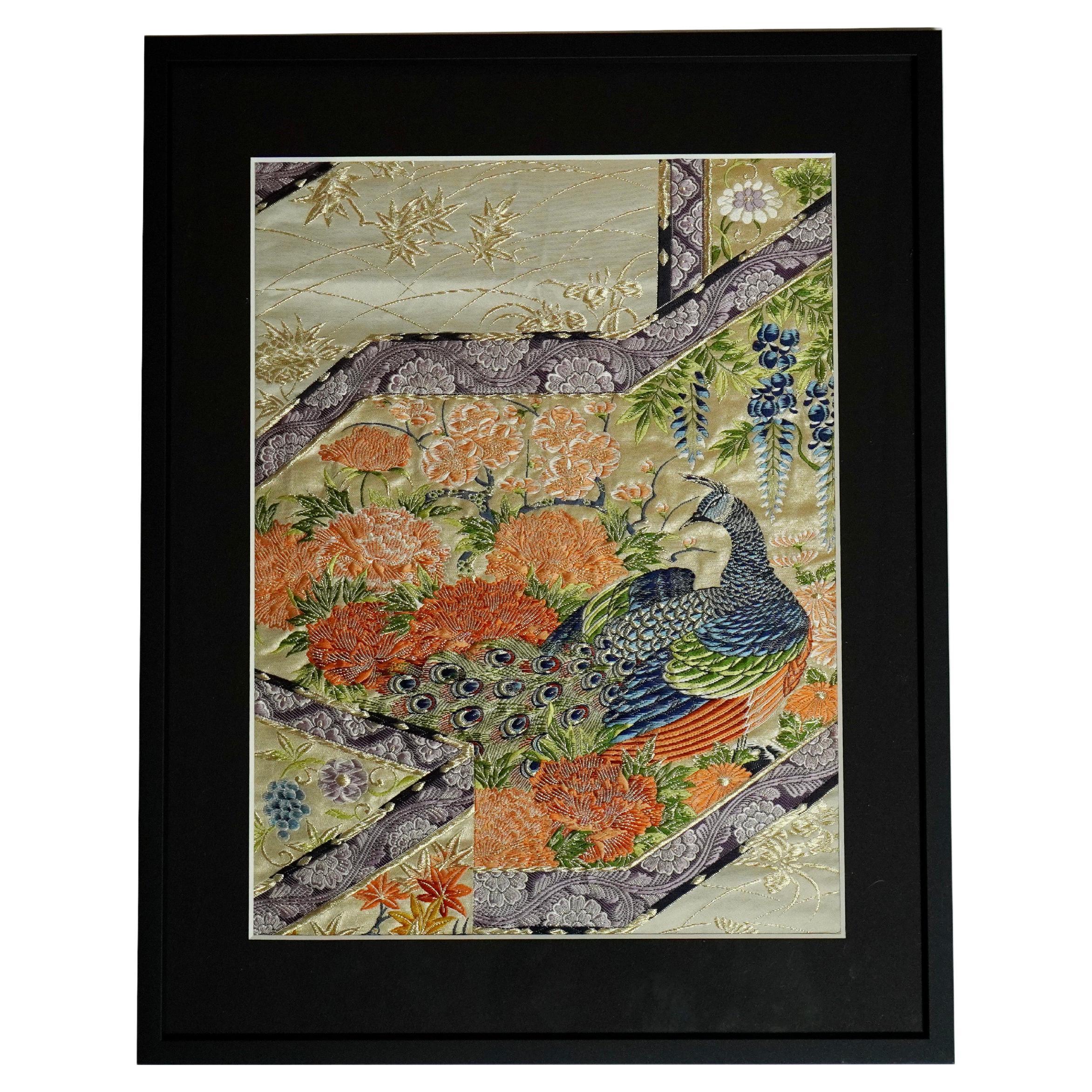 Japanese Art / Kimono Art, the Grateful Crane For Sale at 1stDibs