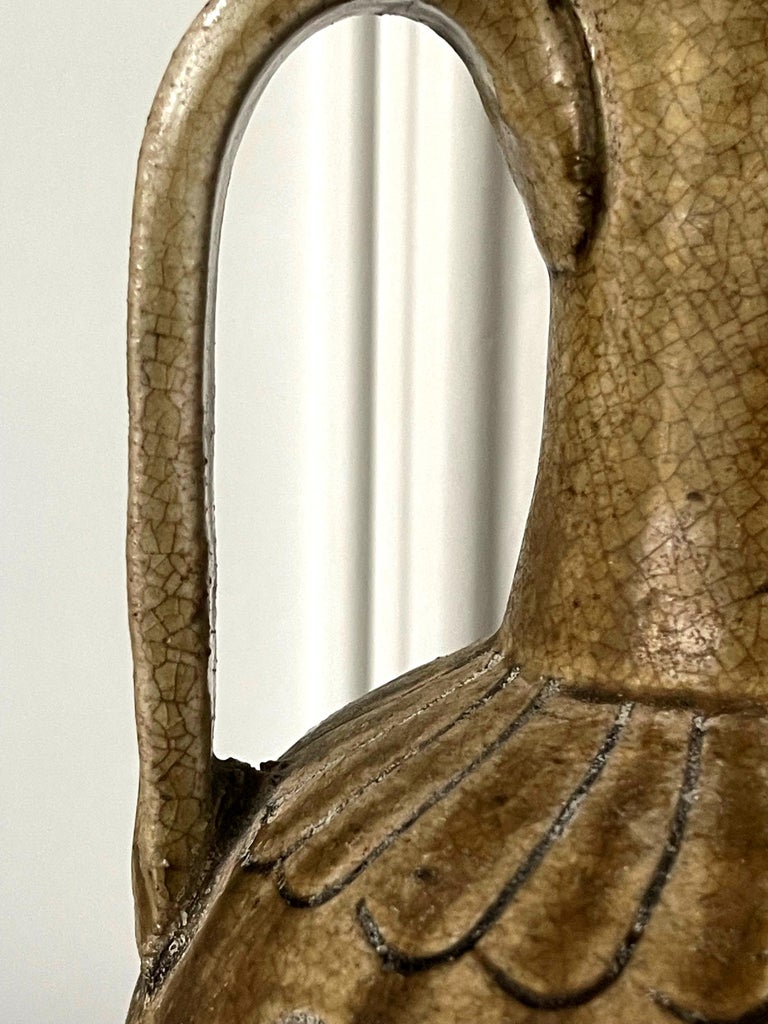 Japanese Ko-Seto Stoneware Ewer with Carved Design For Sale at 1stDibs